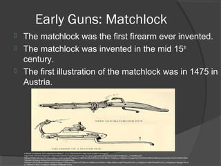 The evolution of firearms | PPT | Arms & Ammunition | Sensitive Topics