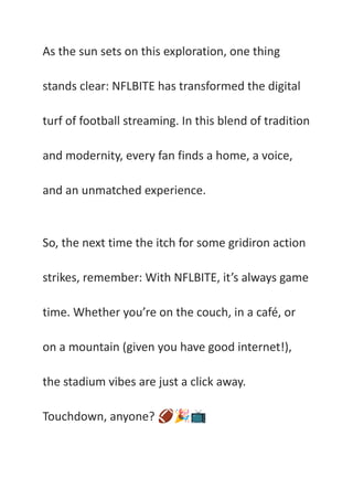 The Evolution of Football Streaming_ Enter NFLBITE.pdf