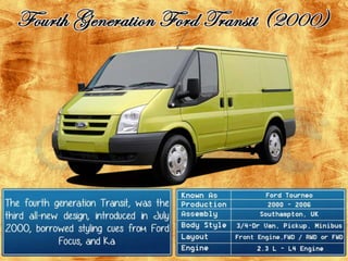 The evolution of ford transit | PPTX | Automotive