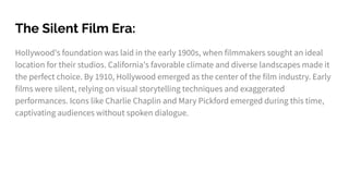 The Evolution of Hollywood_ From Silent Films to Blockbusters.pdf