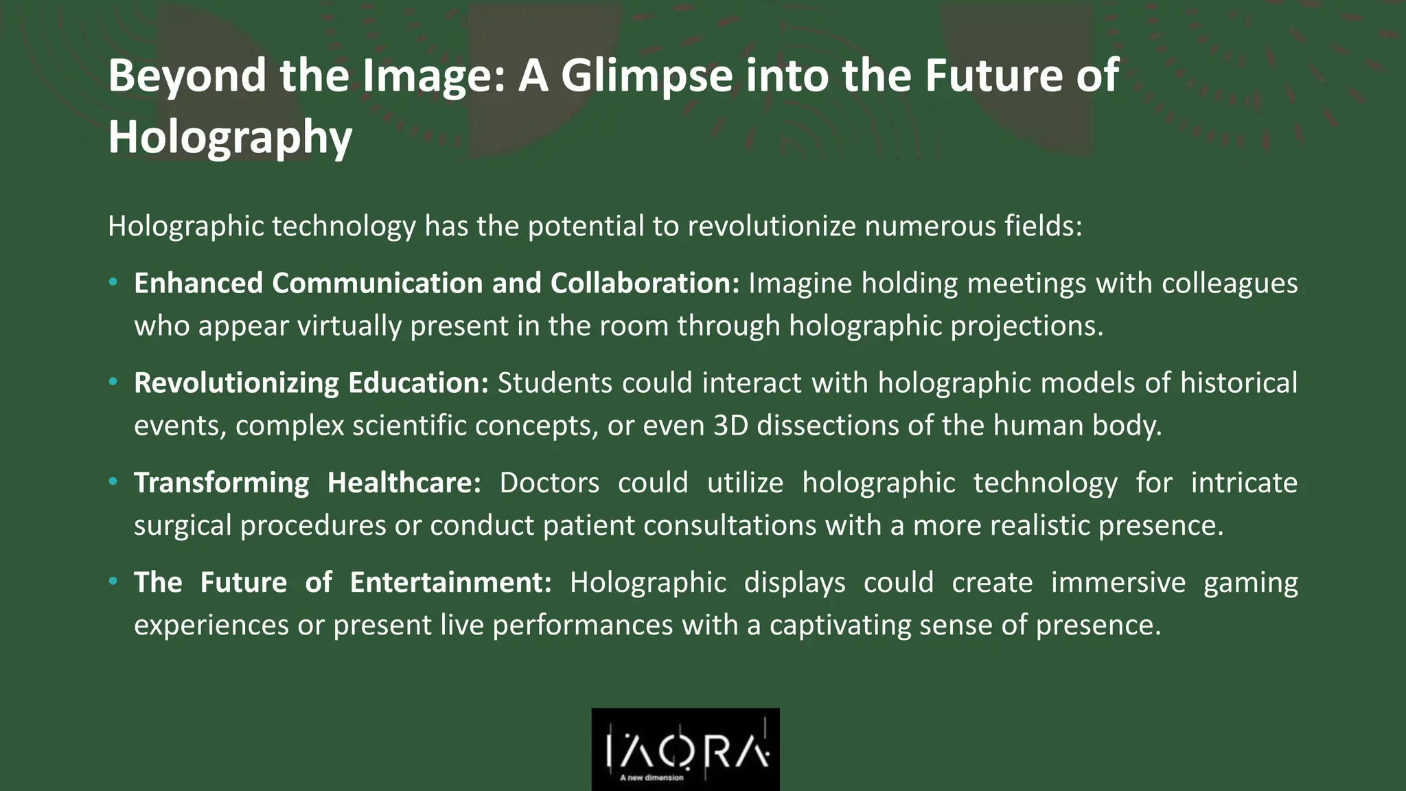 The Evolution of Hologram Technology: From Science Fiction to Reality | PPT