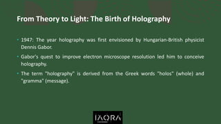 The Evolution of Hologram Technology: From Science Fiction to Reality ...