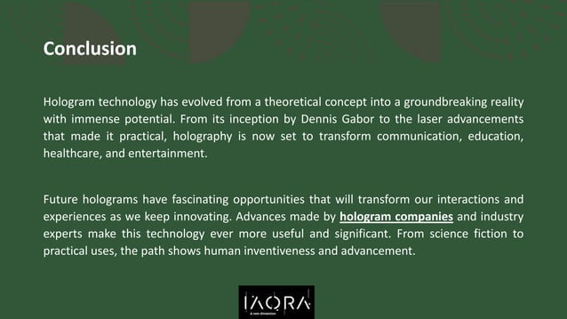 The Evolution of Hologram Technology: From Science Fiction to Reality ...