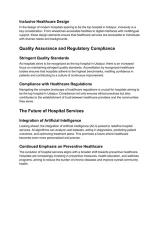 The Evolution of Hospital Services.pdf | Healthcare Industry | Industries