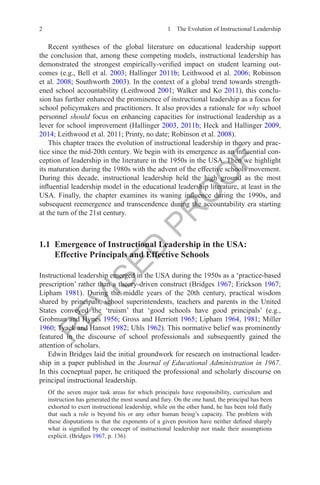 The evolution of instructional leadership | PDF