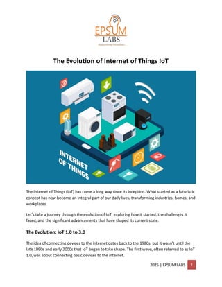 The Evolution of Internet of Things (IoT): From Concept to Everyday ...