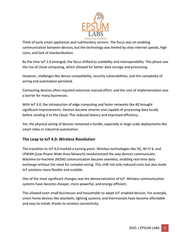 The Evolution of Internet of Things (IoT): From Concept to Everyday ...