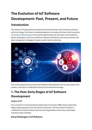 The Evolution of IoT Software Development: Past, Present, and Future | PDF