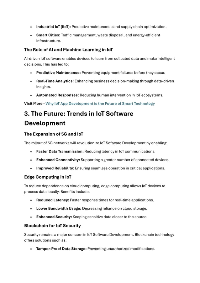 The Evolution of IoT Software Development: Past, Present, and Future | PDF