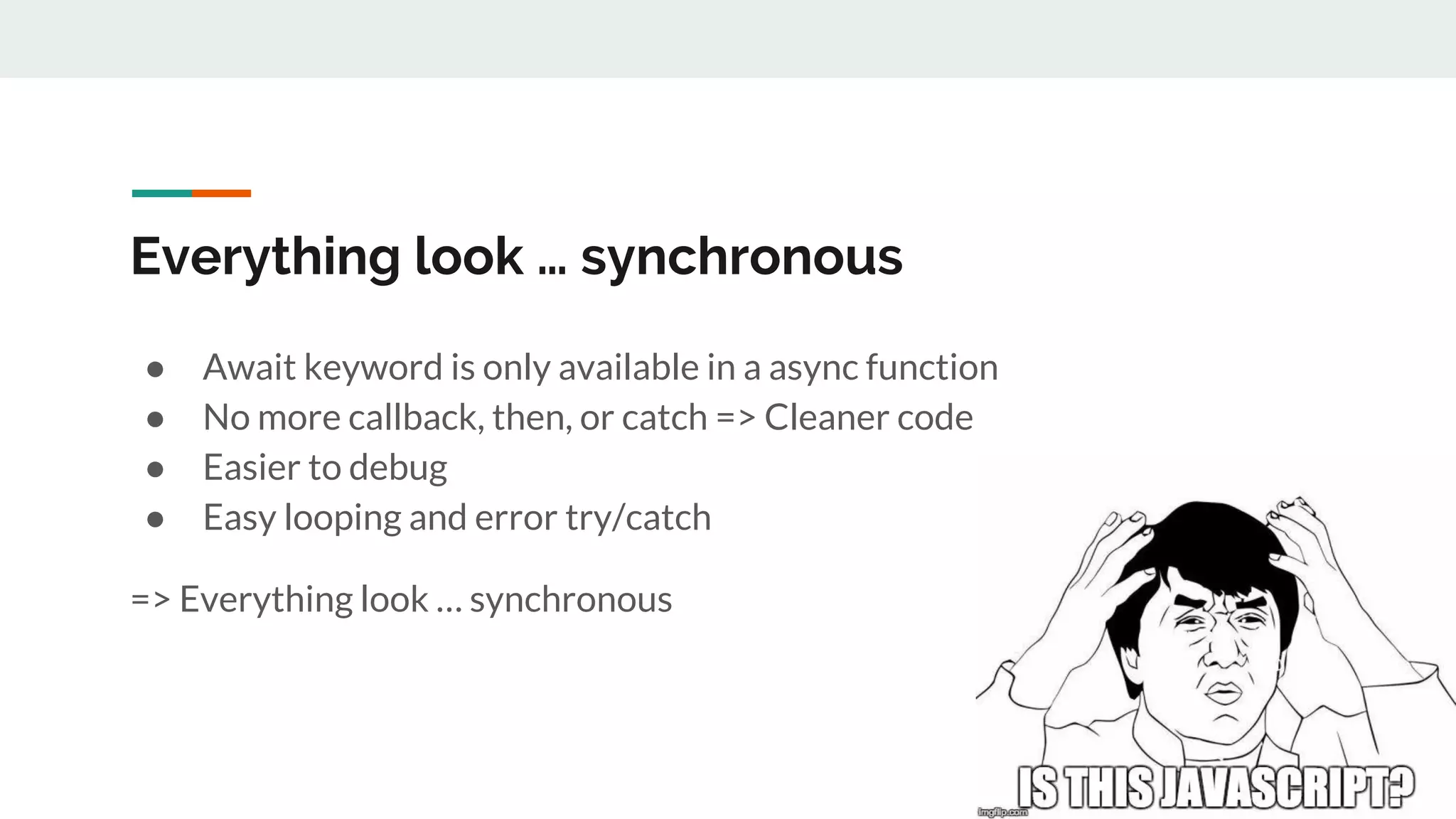 The evolution of java script asynchronous calls | PPT