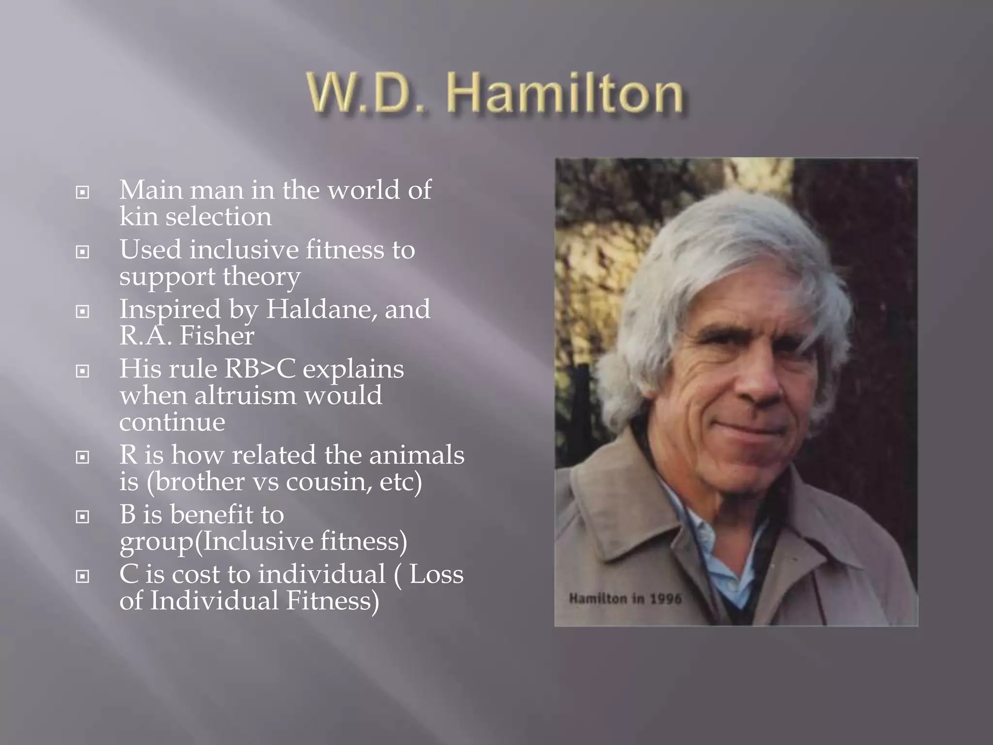 The evolution of kin selection | PPTX