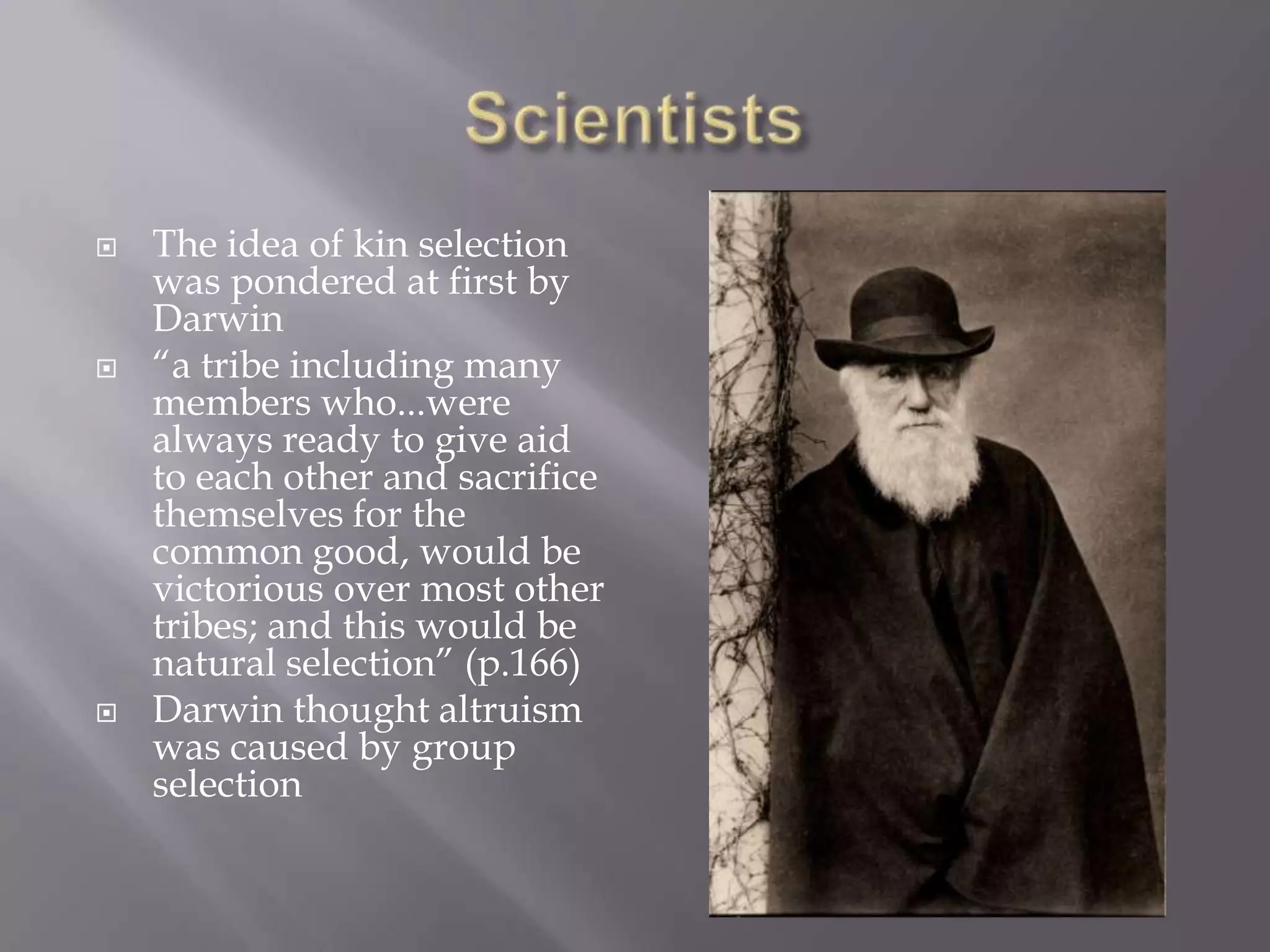 The evolution of kin selection | PPTX