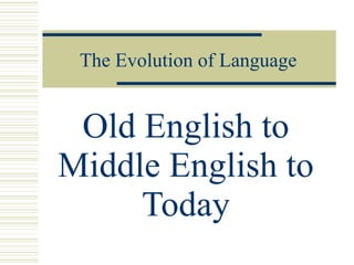 The evolution of language | PPT