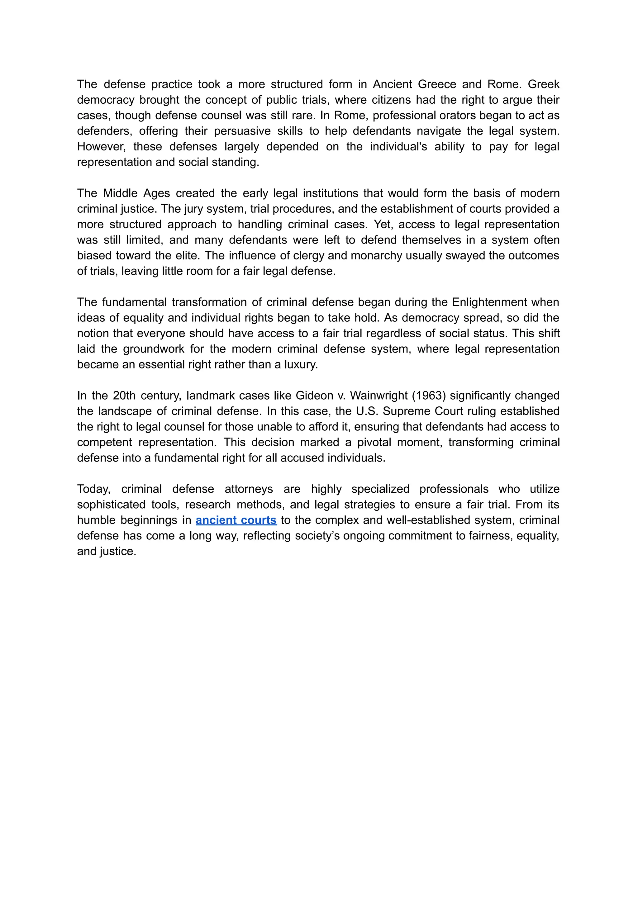 The Evolution of Legal Defense_ From Ancient Courts to Modern Justice ...