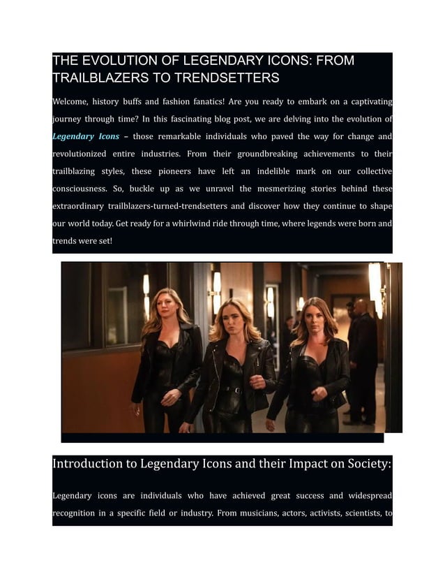 THE EVOLUTION OF LEGENDARY ICONS FROM TRAILBLAZERS TO TRENDSETTERS.pdf