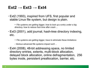 The evolution of linux file system | ODP