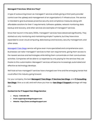 The Evolution of Managed IT Services and Their Future Prospects | PDF