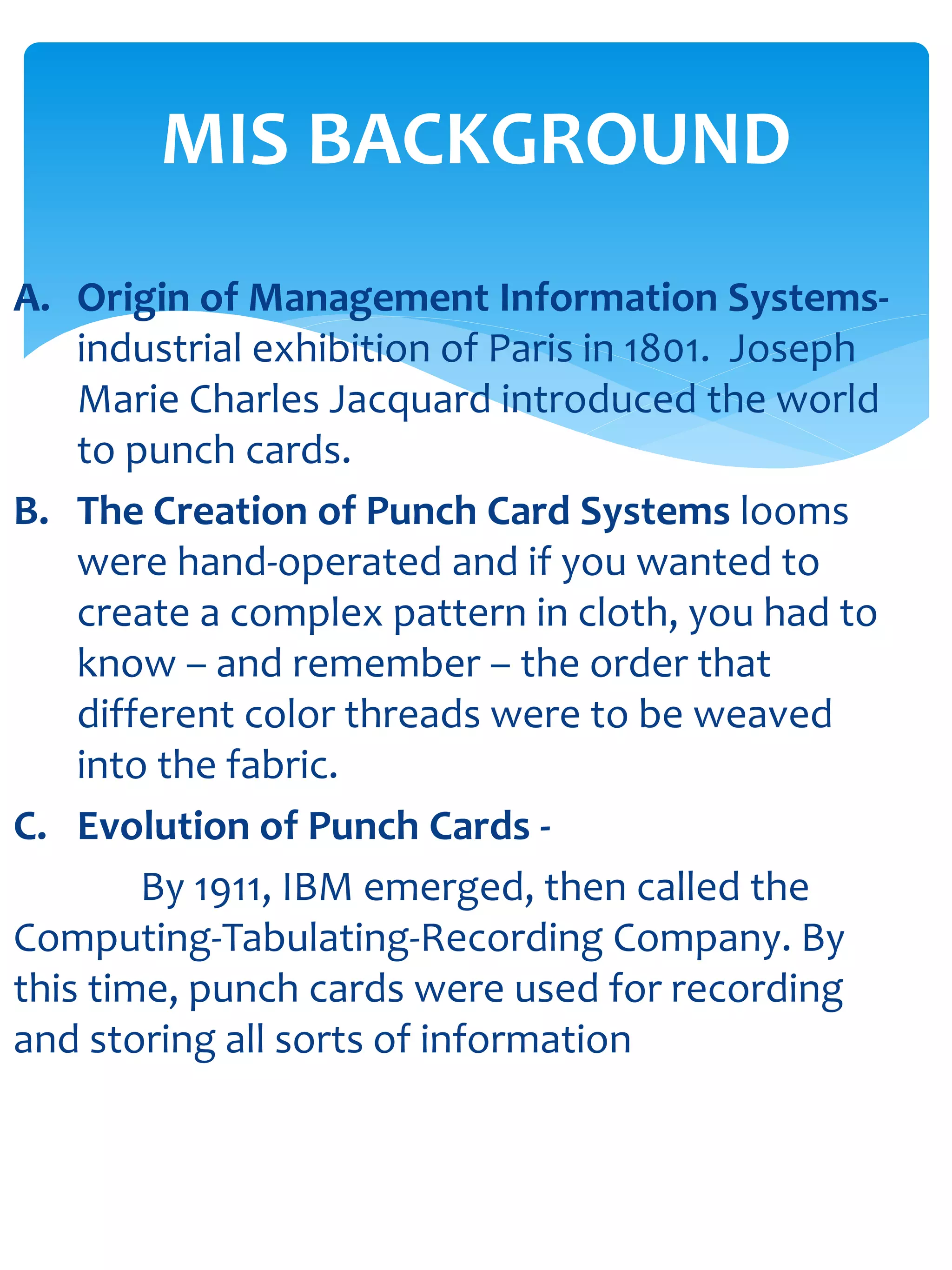 The evolution of management information system | PPTX