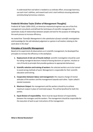 The evolution of management thought | DOC