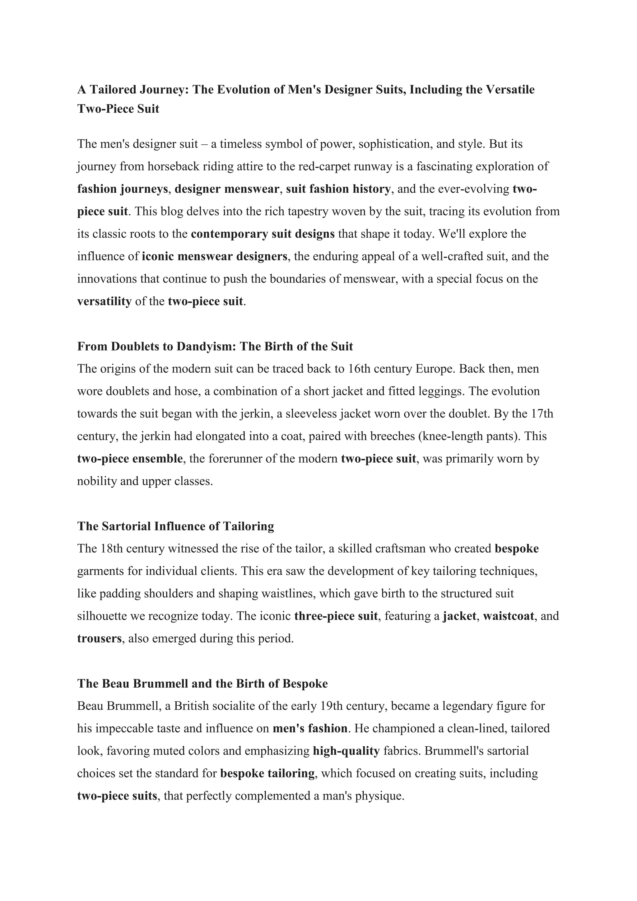 The Evolution of Men's Designer Suit.docx