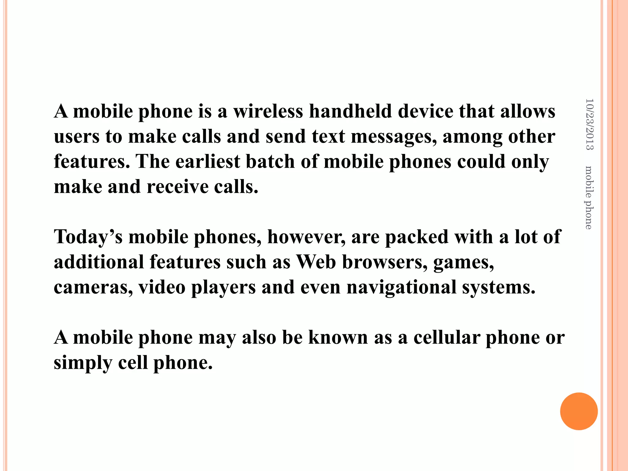 The Evolution oF mobile phones - Sheik Nowheed | PPTX