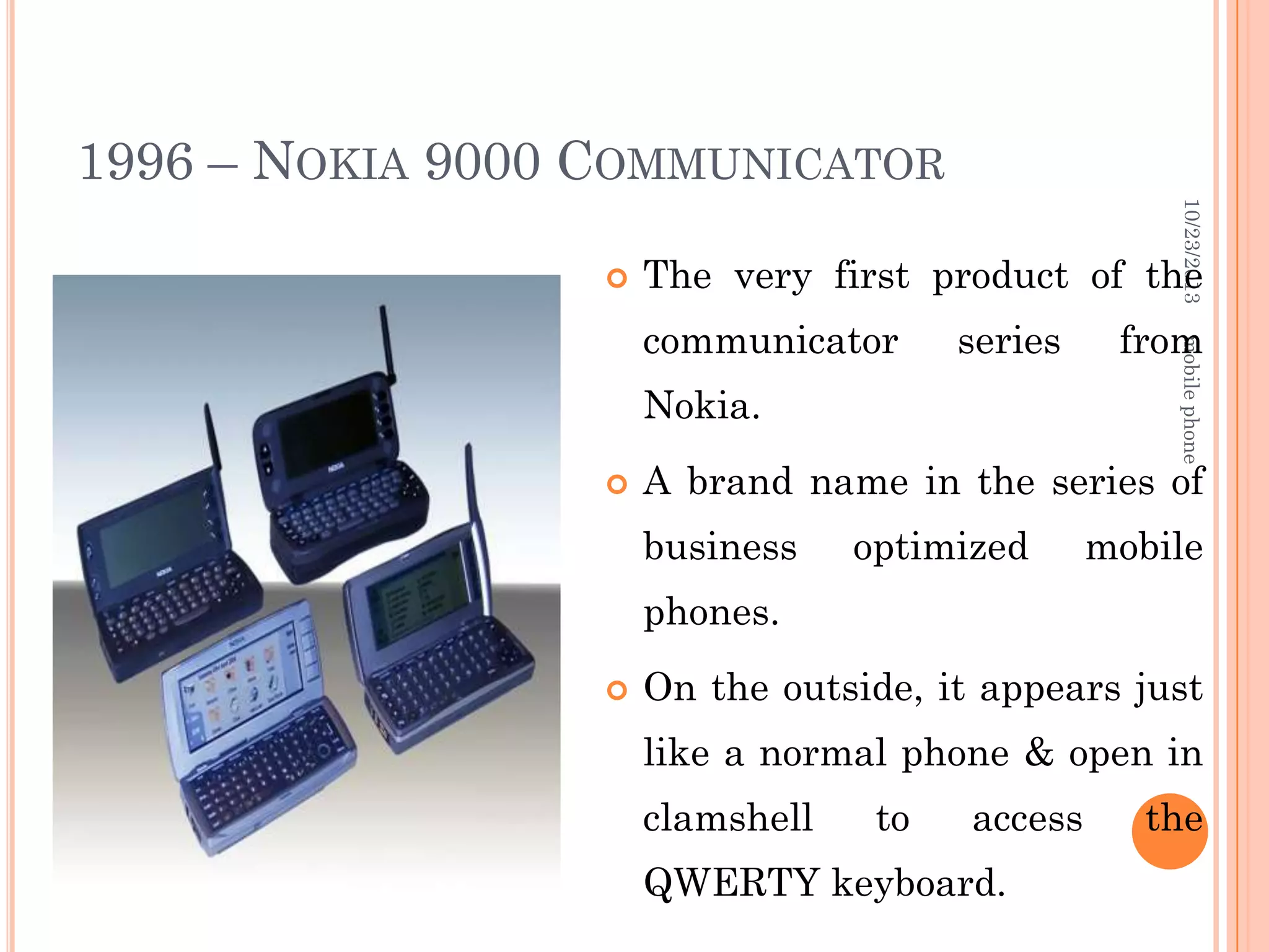 The Evolution oF mobile phones - Sheik Nowheed | PPTX