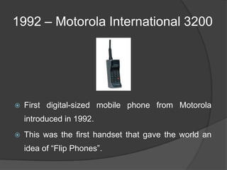 The evolution of mobile phones | PPTX