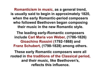 The Evolution of Musical Romanticism | PPT