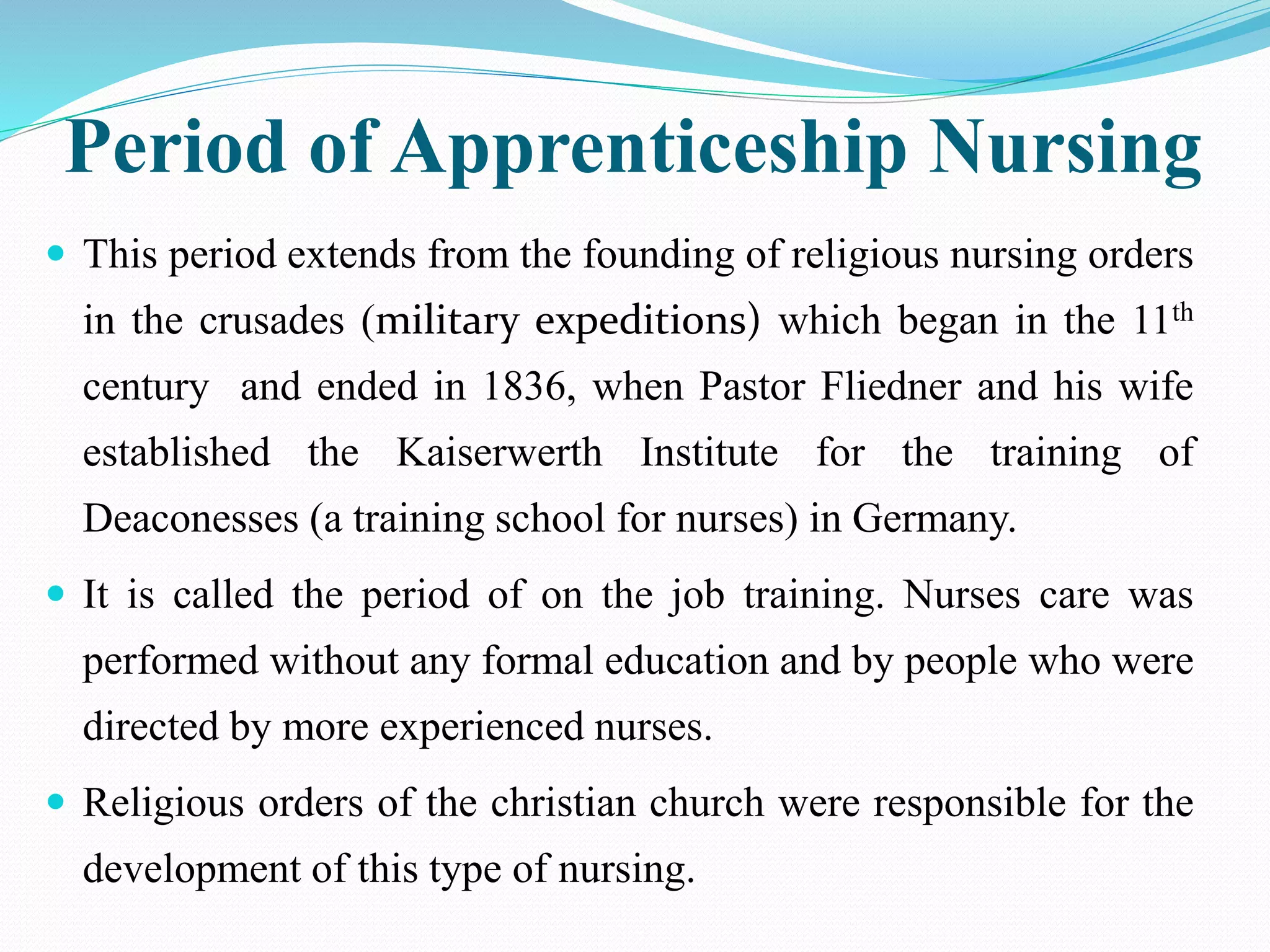 The evolution of nursing | PPTX