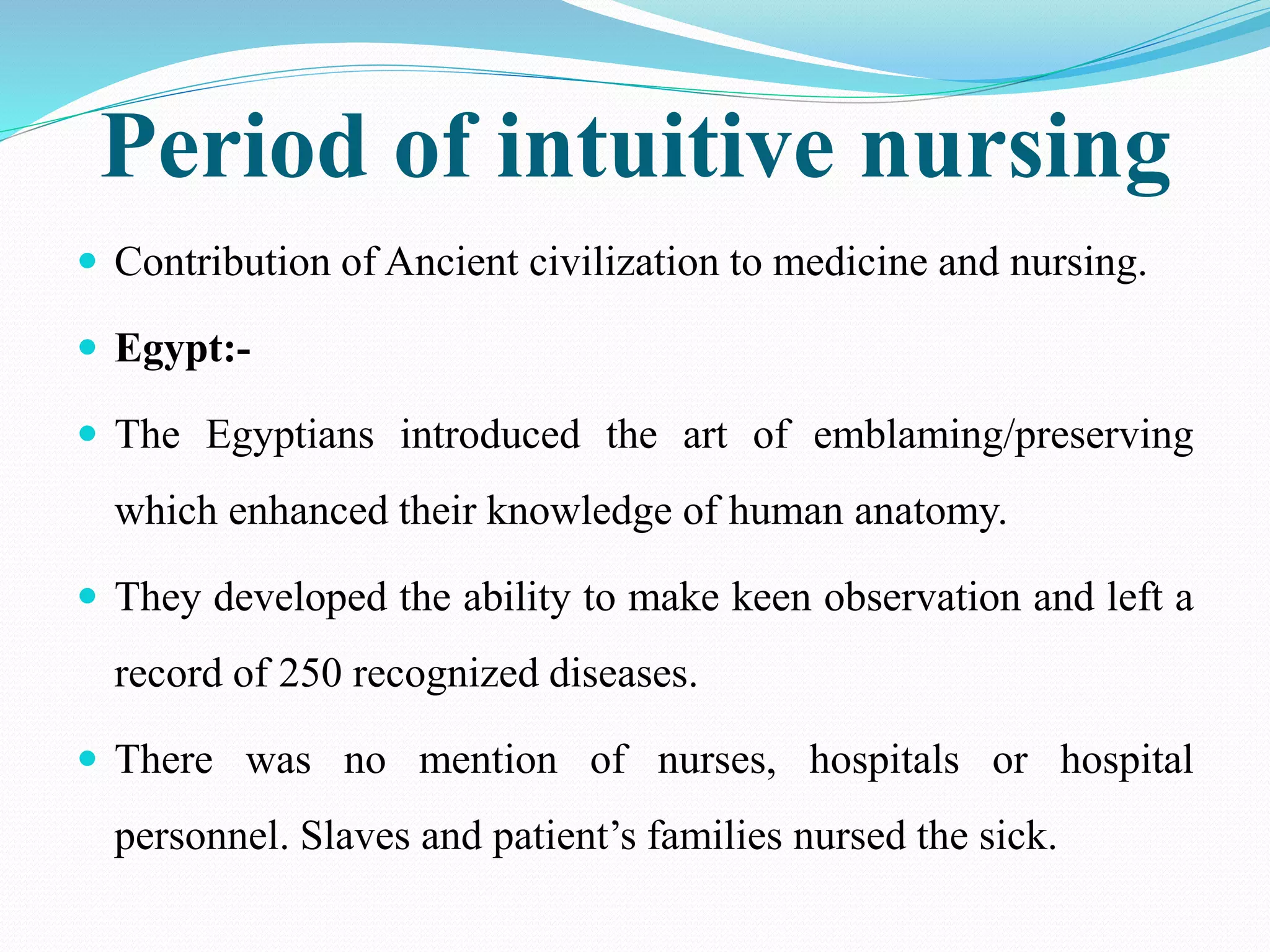 The evolution of nursing | PPTX
