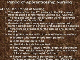 The evolution of nursing | PPTX