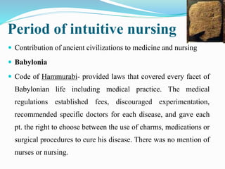 The evolution of nursing | PPTX