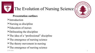 The Evolution of Nursing Science.pptx evolution of nursing | PPTX
