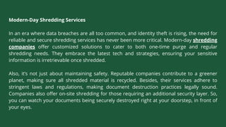 The Evolution of Paper Shredding Services | PPT