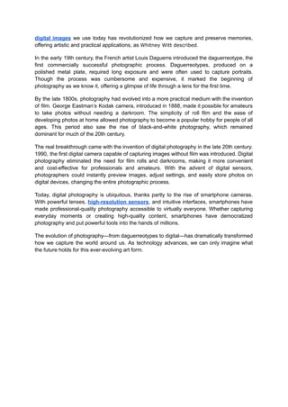 The Evolution of Photography_ From Daguerreotypes to Digital.pdf