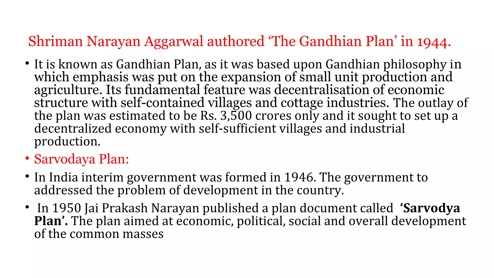 The Evolution of Planning in India | PPT