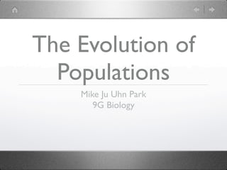 The evolution of populations | PPT