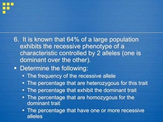 The evolution of populations population genetics | PPT