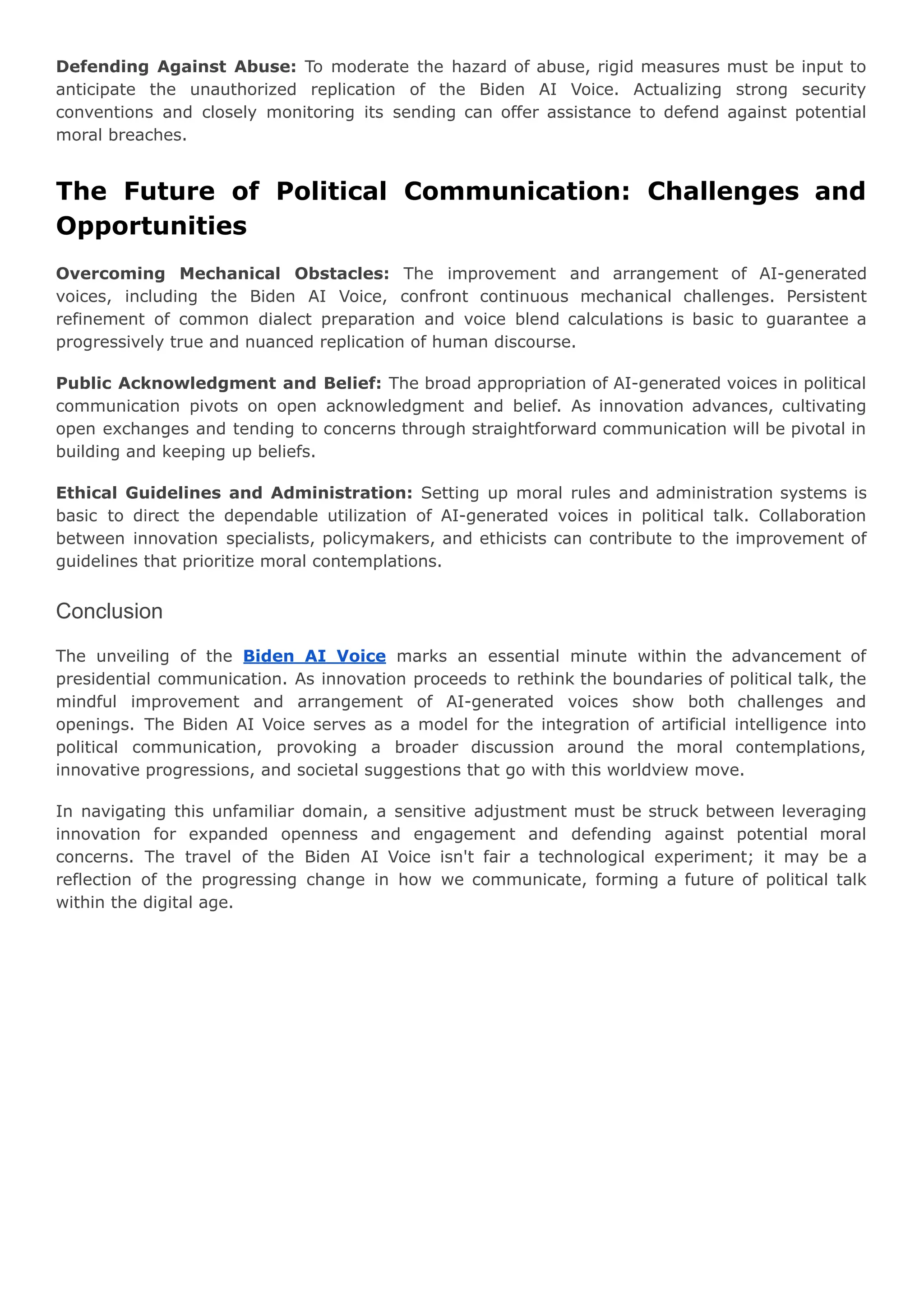 The Evolution of Presidential Communication_ Unveiling the Biden AI ...