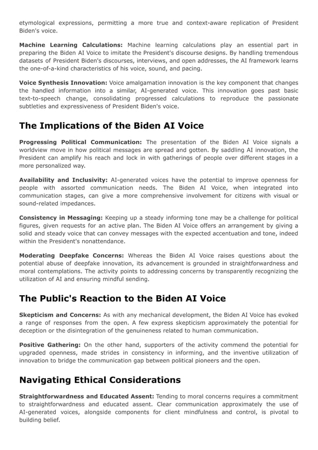 The Evolution of Presidential Communication_ Unveiling the Biden AI ...