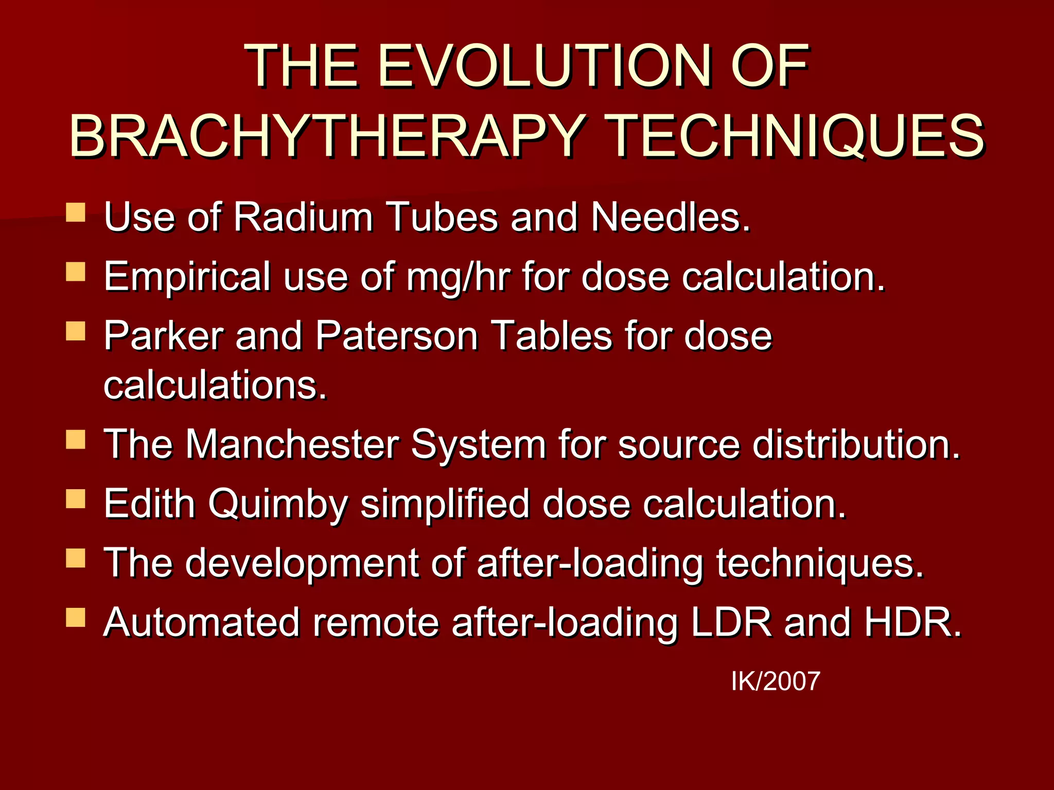 The evolution of radiotherapeutic techniques copy.ppt