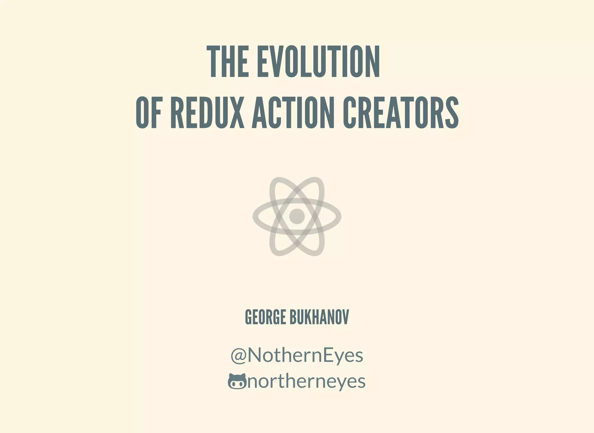 The evolution of redux action creators | PPT