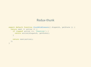 The evolution of redux action creators | PPT