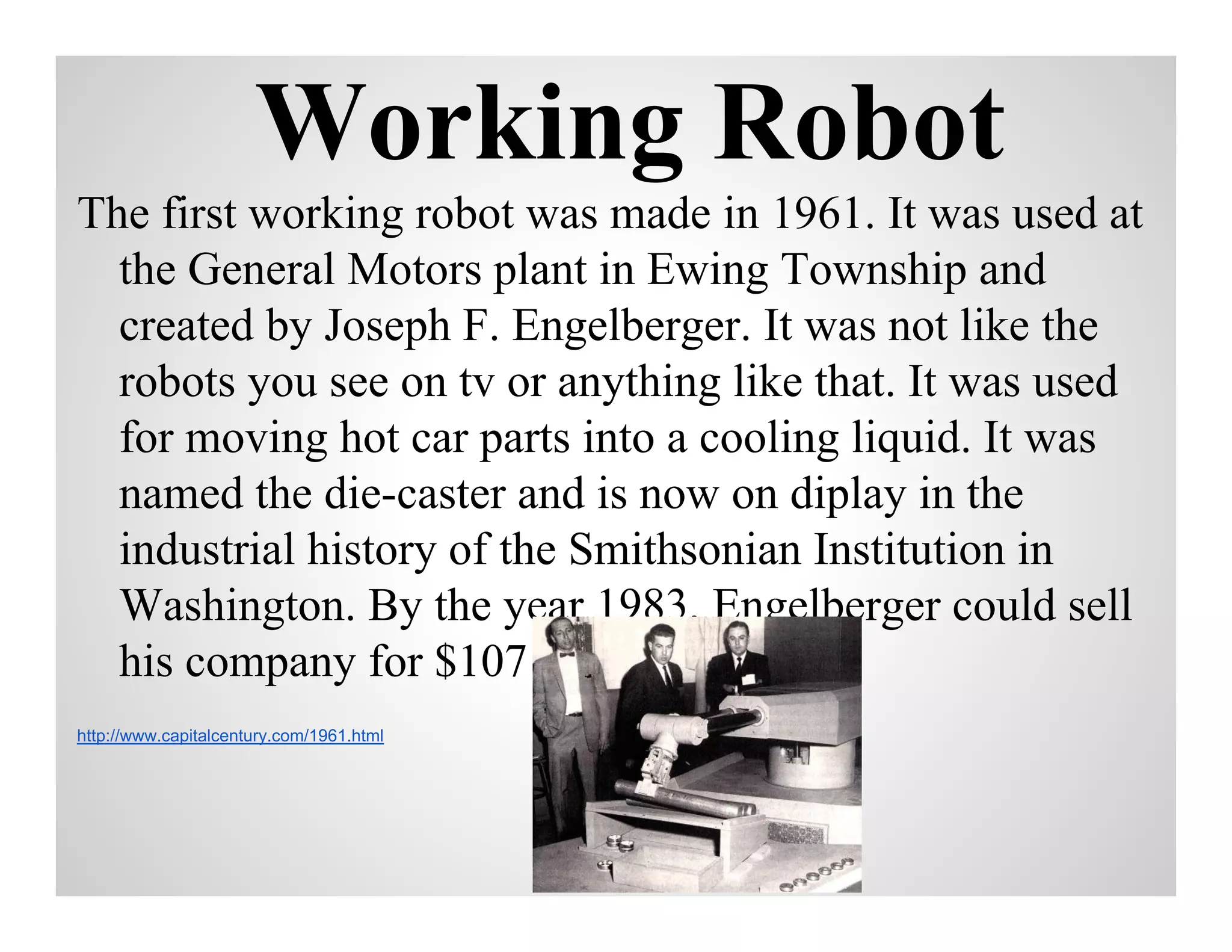 The evolution of robots | PDF | Robotics | Technology & Computing
