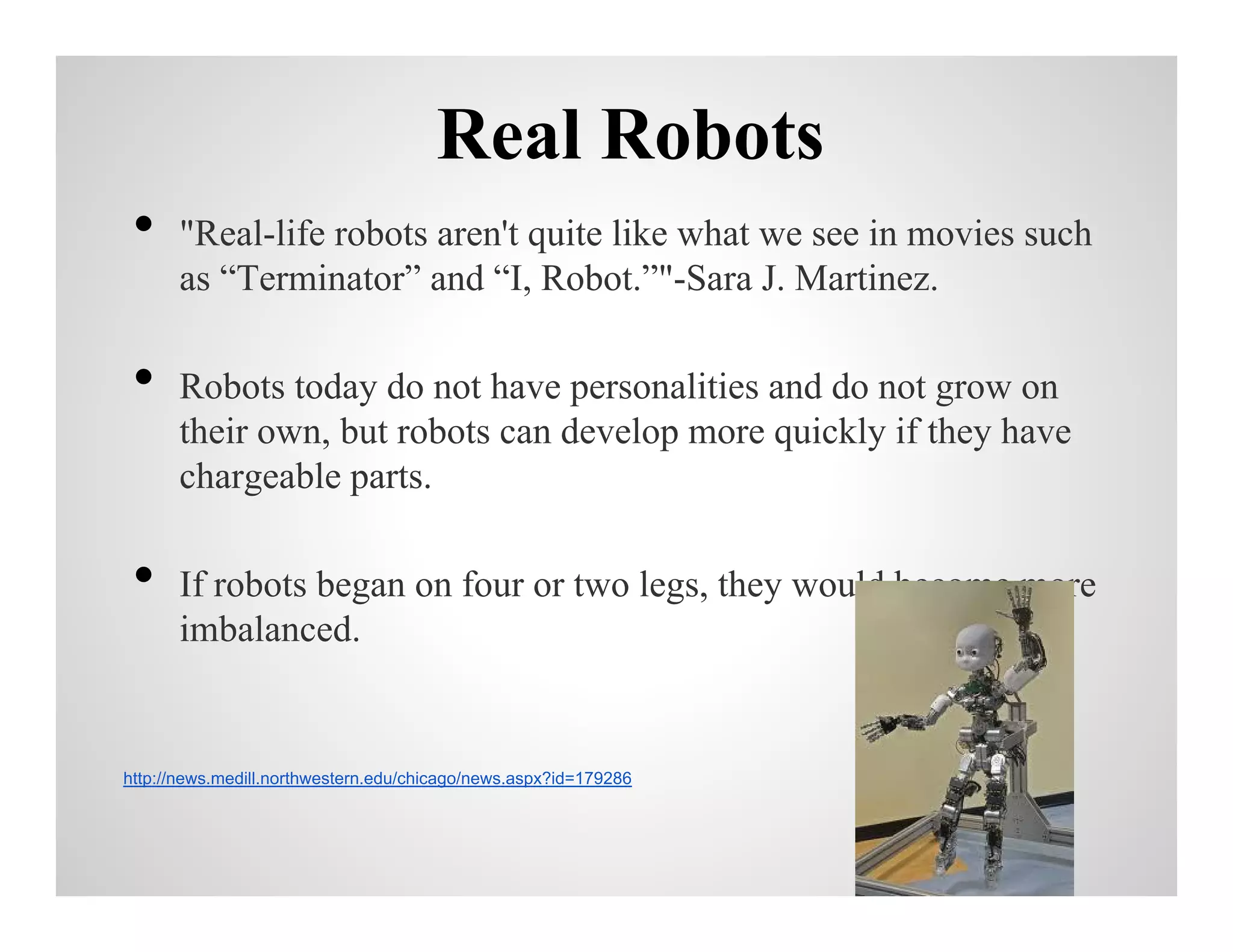 The evolution of robots | PDF