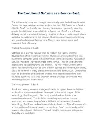 The Evolution of Software as a Service (SaaS) (1).pdf