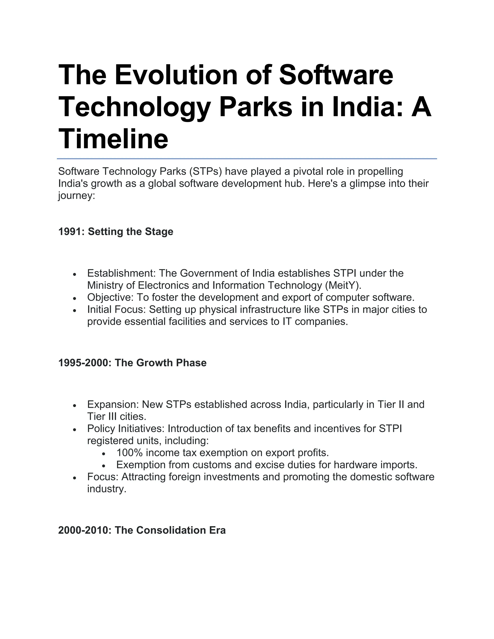 The Evolution of Software Technology Parks in India A Timeline.pdf