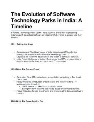 The Evolution of Software Technology Parks in India A Timeline.pdf