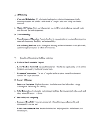 The Evolution of Sustainable Construction Materials - A Green Building ...