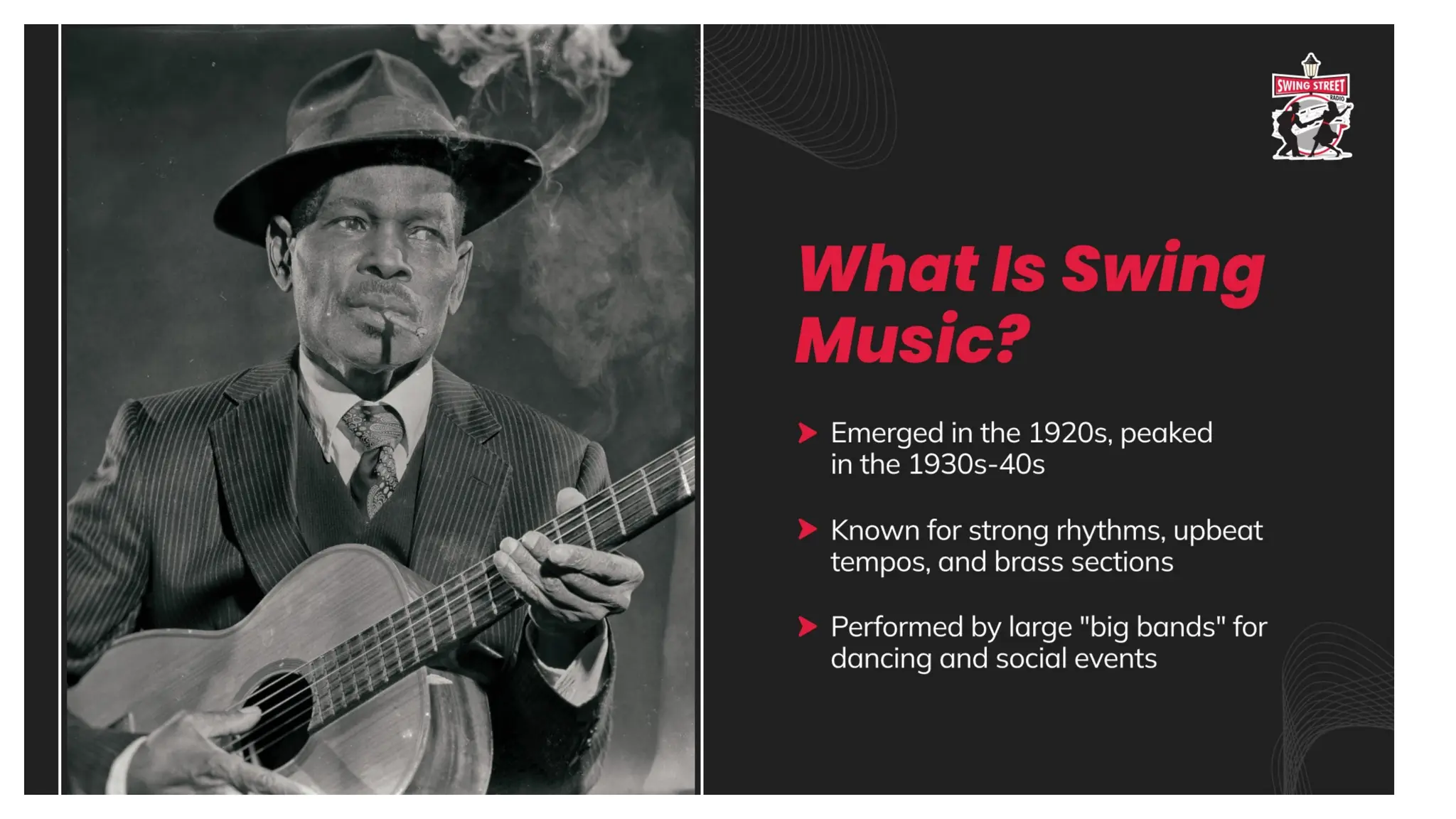 The Evolution of Swing: From Dance Halls to Modern Revival.pptx | Jazz ...
